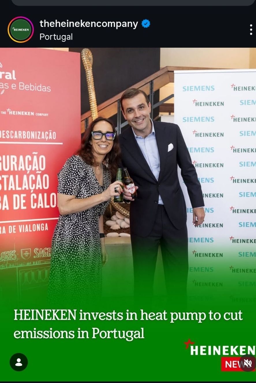 Heineken #alcoholic invests in heat pump 🥵 🔥 ☀️ – Drunkaware
